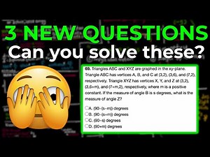 [2025 SAT Math] 3 NEW Questions YOU Must Know (HARD)