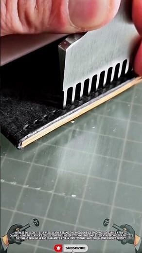 Precision Leather Stitching Tool: Clean & Uniform Edge Recess for Grooving
