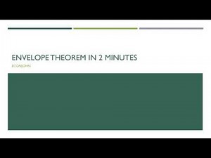 Envelope Theorem in 2 Minutes