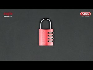 [114] ABUS 145/40 40mm Aluminium Combination Padlock with resettable code - Red (EAGLE)