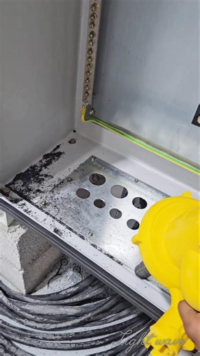 Easy way to panel cleaning #electrcal #industrialelectrician #electricalengineering #panel #cable
