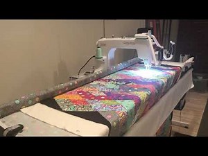 Q’nique 15R Quilt Space on a 10 Ft Continuum Frame