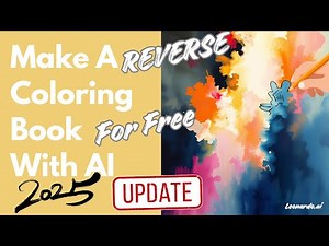 Make Reverse Coloring Books For KDP Using AI For Free!