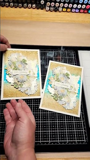 use the Anna Griffin climbing rose 3D embossing folder to make this beautiful card!