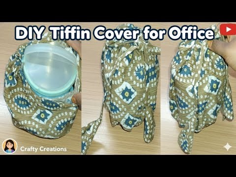 Purane kapde se banayein stylish Tiffin Cover | DIY Lunch Bag Tutorial 🍱