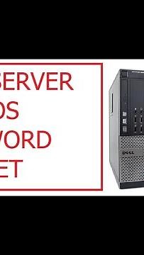 how to remove bios & setup password on dell pc