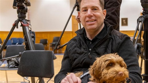 Officer injured nearly 17 years ago gifted service dog