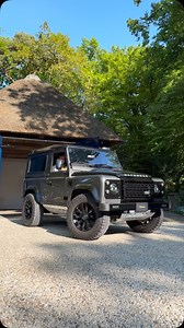 16K views · 4.4K reactions | The Dobermann Edition — Defender 90, Recrafted for Companionship. A custom dual-tone creation, tailored exclusively for Cooper!  Black interior elegance in the front cabin, hand-laid teak flooring in the back, separated by a custom canine partition. Driven by passion, inspired by adventure! #thelandrovers #DobermannDefender #BespokeUtility #TeakDetails #Defender90 #CraftedForCooper #Boutique4x4 #HeritageMeetsHound | The-Landrovers | Facebook