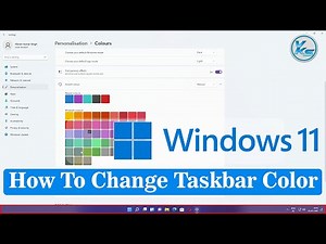 ✅ How To Change Taskbar Color in Windows 11 | Windows 11 Me Taskbar Color Kaise Change Kare