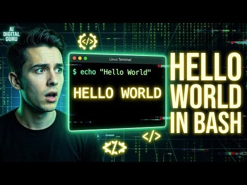 Hello World in Bash Script | First Bash Program for Beginners | Linux Bash Tutorial