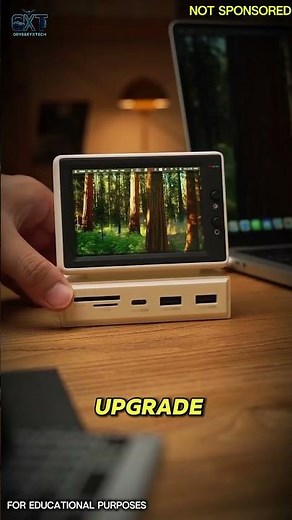 The Mini Screen Every Laptop Needs! 💻 | Smart Docking Station Review. #documentary #usashorts #fyp