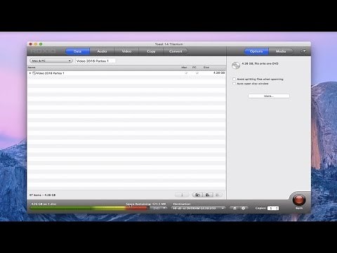 Burn DVD on Apple MacBook Using Roxio Toast Titanium