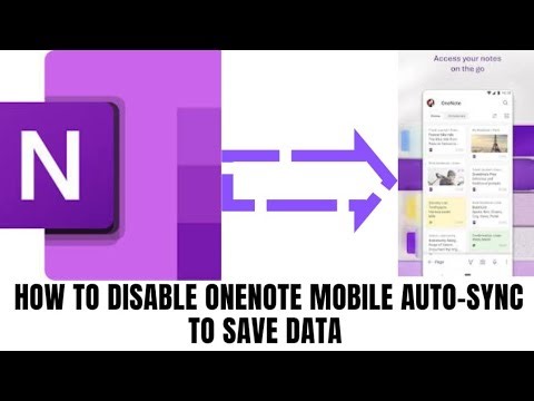 How to disable OneNote Mobile Auto-Sync to Save Data