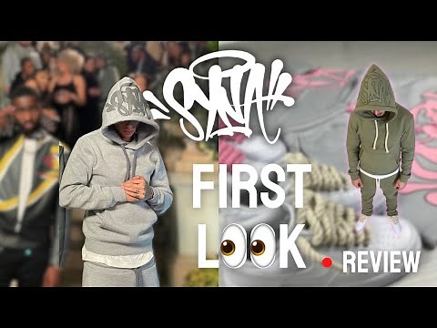 Synaworld logo Tracksuit - Review and Try on 👀- Central Cee’s new clothing brand!