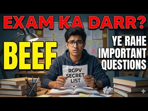 BEEE Unit 5 Important Questions | Logic Gates, Diode, De Morgan Theorem | BT104| important #rgpv