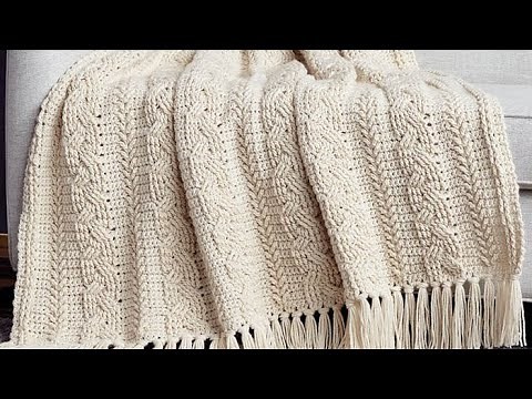 Advanced Look, Simple Stitches: How to Crochet a Cable Braided Blanket