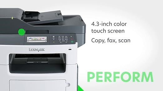 Lexmark MX517de Monochrome All-in One Laser Printer with Scan, Copy, Network Ready, Duplex Printi...