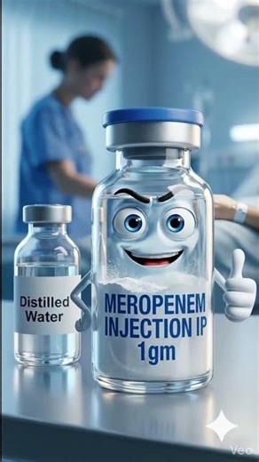 Meropenem injection belongs to the carbapenem class of antibiotics.#shorts