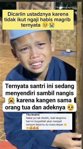 sabar ya nak #santri #pondokpesantren #ponpes #pondok #mondok #santriindonesia