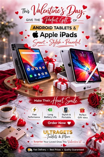 Happy Valentine's Day Celebration with Android Tablets