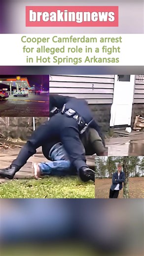 Cooper Camferdam arrest for alleged role in a fight in Hot Springs Arkansas on Saturday. Additional arrests expected. Police say rather than calling for help others stood by videoing the attack #coopercamferdam #noahepperson #hotsprings #greenscreen