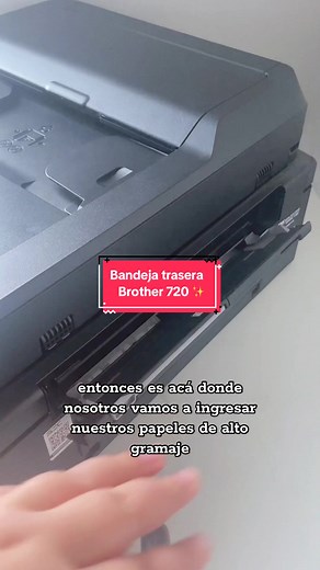 Bandeja trasera Impresora Brother 720: Guía y Tips
