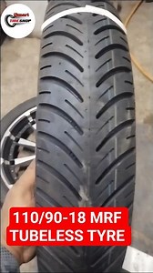 110/90-18 MRF Tubeless Tyre #Mrf #Tyres #royalenfield