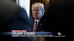 WARNING TO COHEN: Pres. Donald J. Trump's legal team has warned Trump's longtime fixer and former lawyer Michael Cohen that he is in violation of attorney client privilege as Cohen claims that then-candidate Trump knew in advance about the 2016 Trump Tower meeting with Russians. Tara Palmeri reports. https://abcn.ws/2LGpHFU | ABC World News Tonight with David Muir