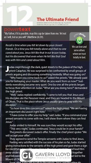 Q1 L12 | JUNIOR POWERPOINTS | Memory Verse | Powertext | #gracelink #sabbathschoollesson