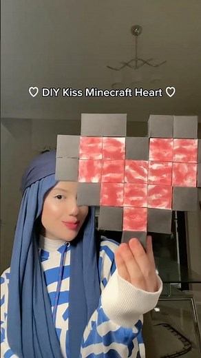DIY Minecraft Heart (kiss💋) #diy #minecraft