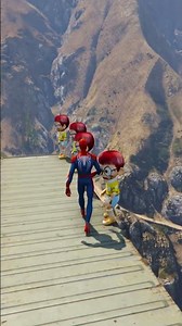 GTA 5 Epic Sky Ragdolls Spiderman Jump/Fails Ep 265 #shorts