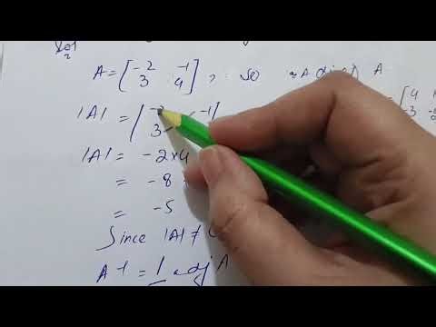 Class 9 Maths | Inverse of a Non-Singular Matrix | Step-by-Step Solution
