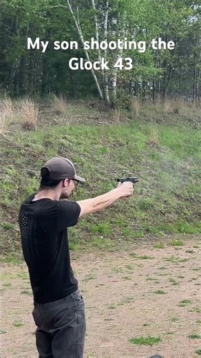 Shooting the Glock 43 #deerhunting #fyp #deerseason #outdoors #hunting #viral