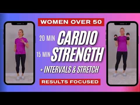 Low-Impact Cardio & Strength Workout for Women Over 50 | At Home Workout