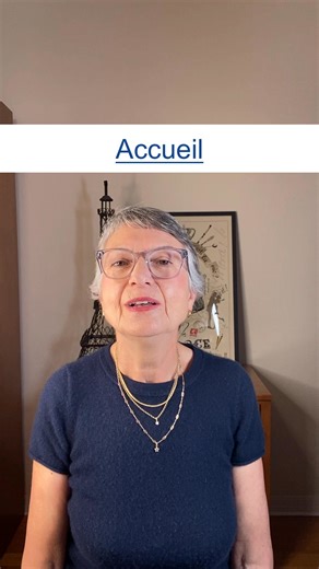 17K views · 583 reactions | How to say "reception" (ACCUEIL) in French  and why it's spelled the way it is!  For more French practice, join my French/English newsletter with audio!    https://mailchi.mp/speaklikeaparisian/newsletter | Speak like a Parisian | Facebook