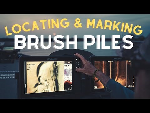 Locating and Marking Brush Piles Using Lowrance HDS and Navionics Relief Shading
