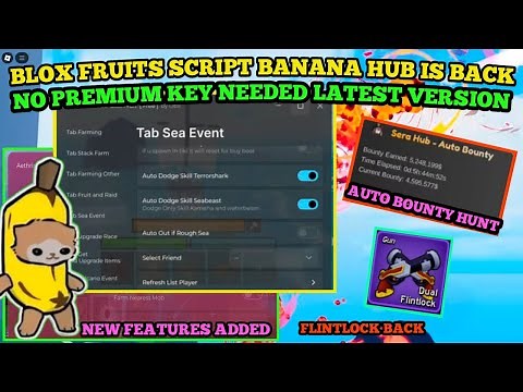 🔥 NEW OP BLOX FRUITS SCRIPT! Banana Hub Update - Auto Farm, Infinite Money, Auto V4 & More! (2025) 🚀