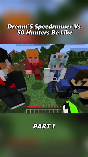 Dream’a Speedrunner vs 50 Hunters Challenge in Minecraft