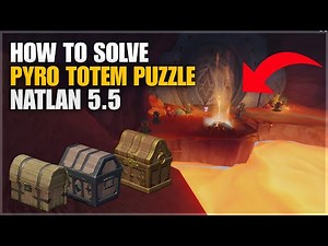Pyro Totem Puzzle in Ancient Sacred Mountain Fire Totems Puzzle Genshin Impact