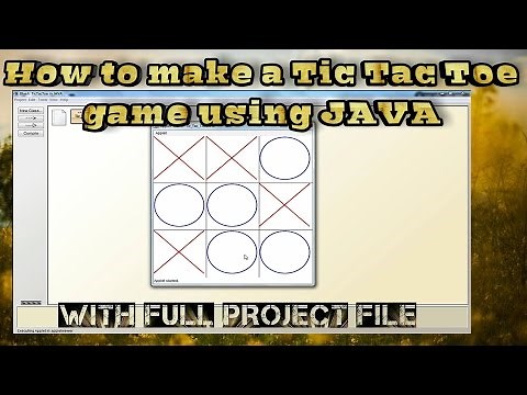 Tic Tac Toe game in JAVA | With full Project file | 100% working | For beginners also
