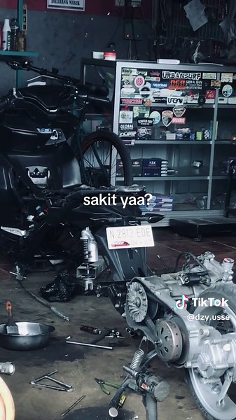 Motorcycle Repair Process in a Workshop