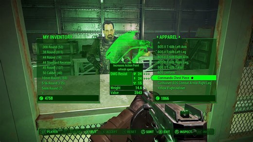 Fallout 4 COMMANDO Unique _ Brother Hood Of Steel Combat Armor COMPLETE set