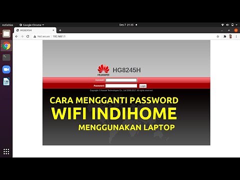 Cara mengganti Password Wifi Indihome menggunakan Laptop.