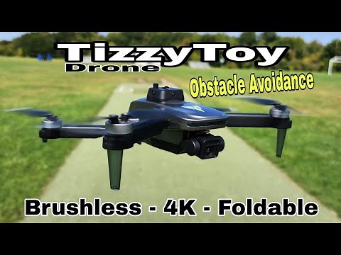 TizzyToy Brushless Drone Test Flight (Obstacle Avoidance, 4K)