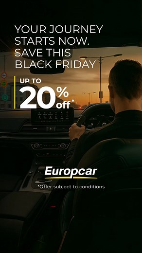 The biggest shopping event of the year is here and Europcar is ready to put you in the driver’s seat for less. | Europcar