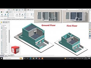 ✅House design in Solidworks | Solidworks Tutorial | Part 2