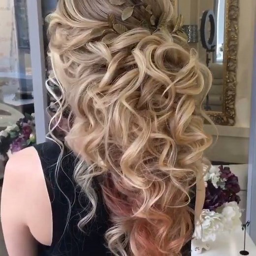 421K views · 1.4K reactions | Half up, half down beautiful hairstyle! LOVE-LOVE! xoxo Hairstylist: Elstile wedding hairstyles and makeup | Today's Luxury Weddings | Facebook