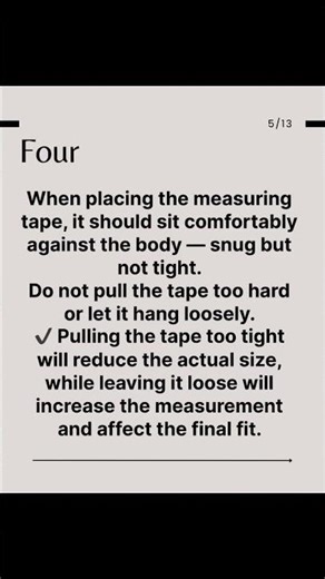GUIDELINES TO FOLLOW FOR ACCURATE BODY MEASUREMENTS.
