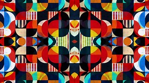 Geometric background wallpaper made with AI | Free Stock Video Footage