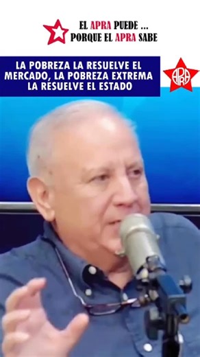 El Apra redujo la pobreza del 48% al 27%. El único gobierno con estos logros. Y aquí lo explica nuestro c. Hernán Garrido-Lecca. 🇵🇪⭐️ | Lengua Aprista